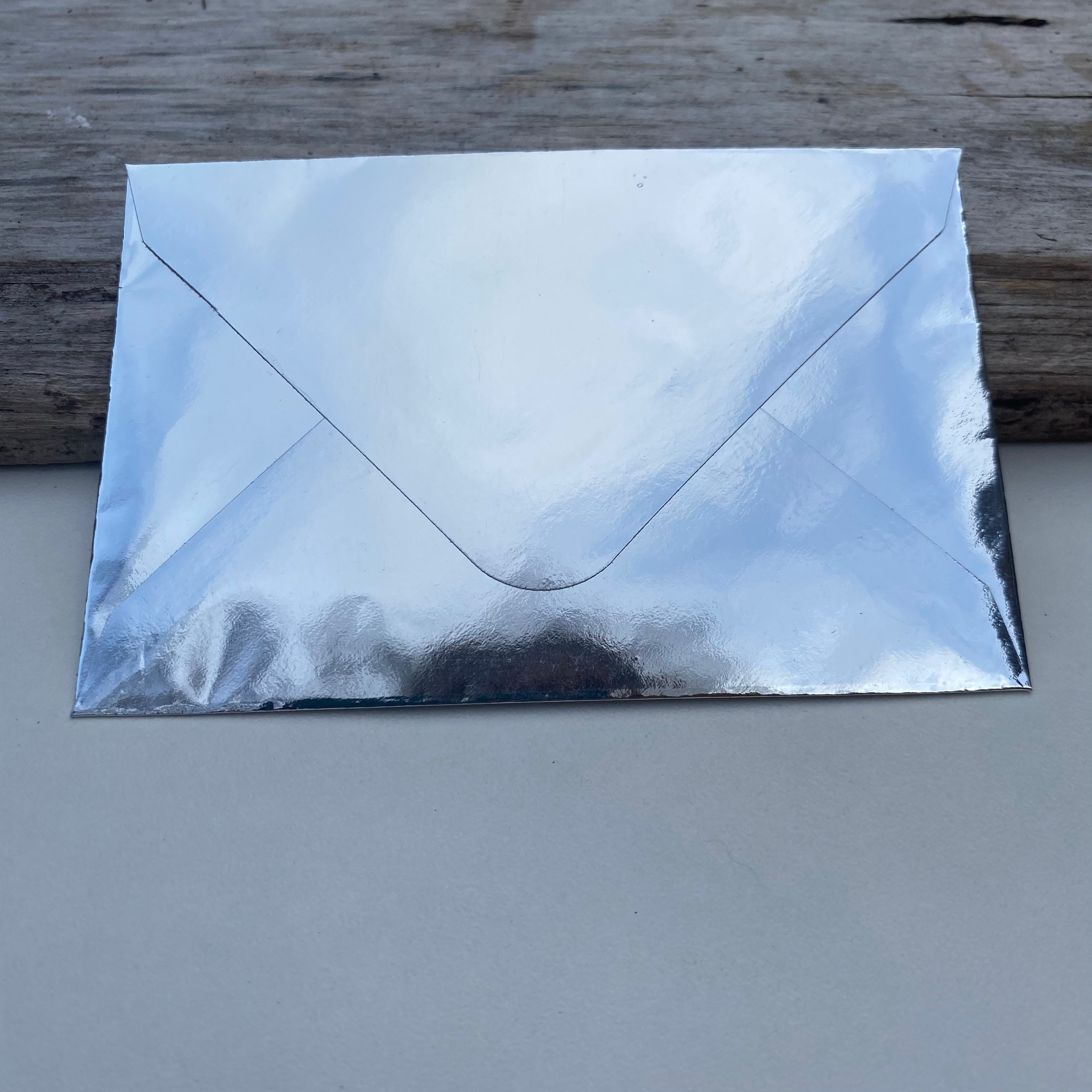 5 x Small Mirrored Metallic Envelopes mini gold silver | Etsy