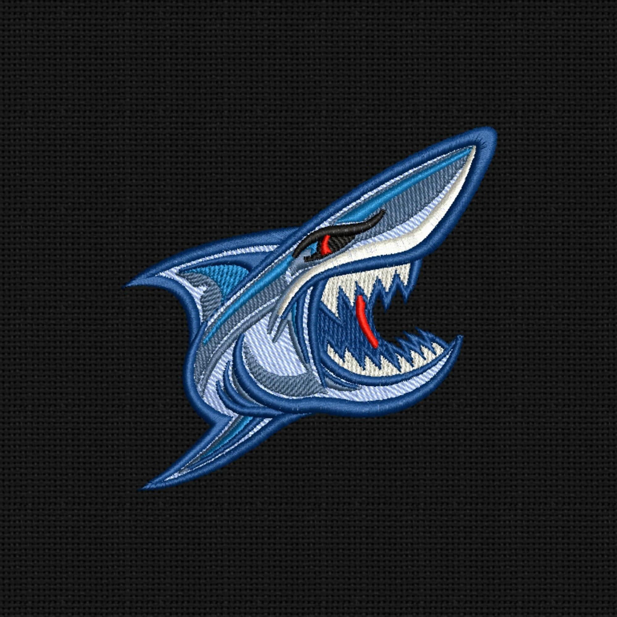 Embroidery Design Shark Embroidery Designs - Etsy