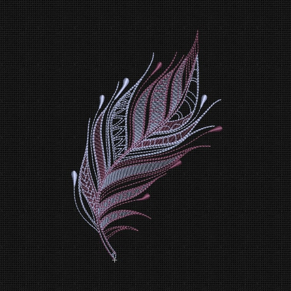 Embroidery Design Feather Embroidery Designs - Etsy