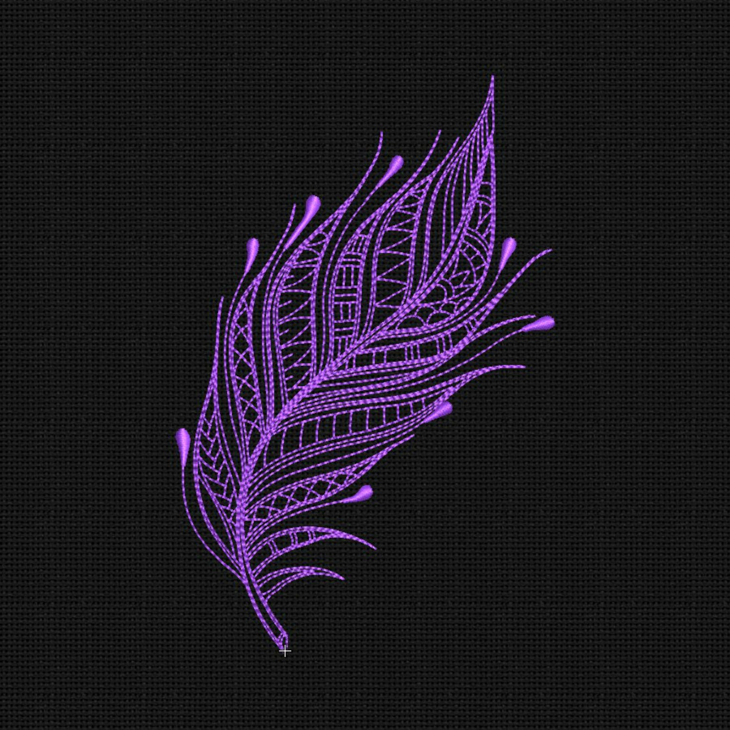 Embroidery Design Feather Embroidery Designs - Etsy