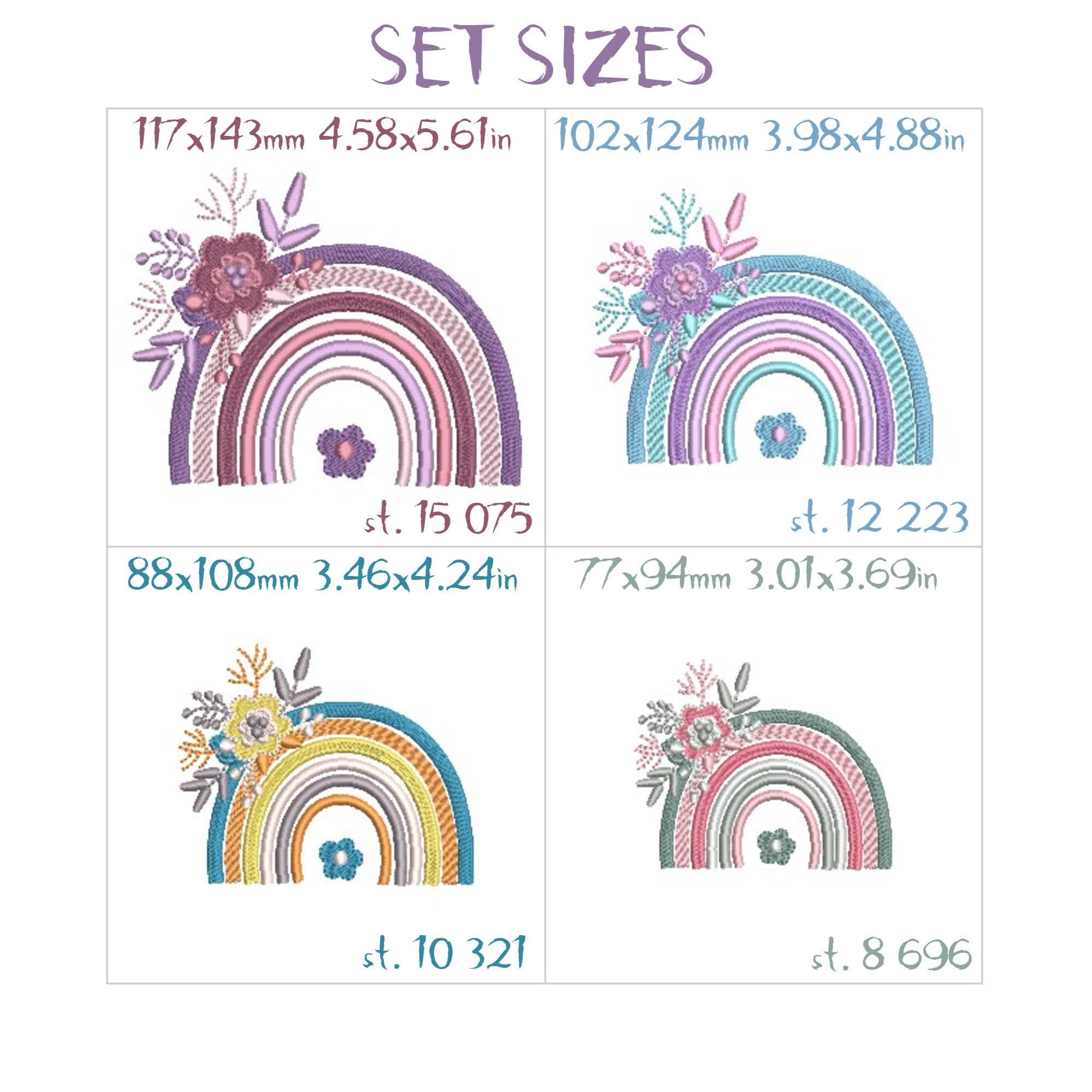 Stickdatei Regenbogen Stickdatei - Etsy Schweiz