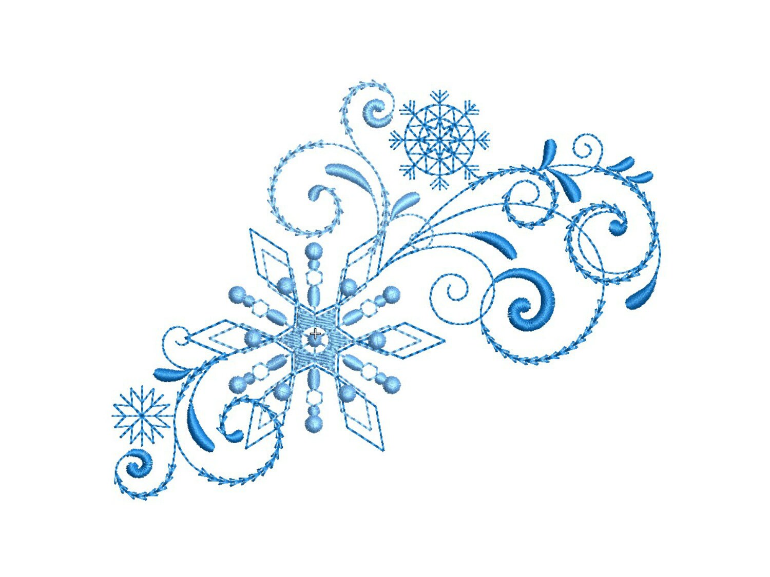 Embroidery Design Snowflake Embroidery Designs | Etsy