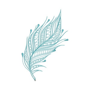 Embroidery Design Feather, Embroidery Designs - Etsy