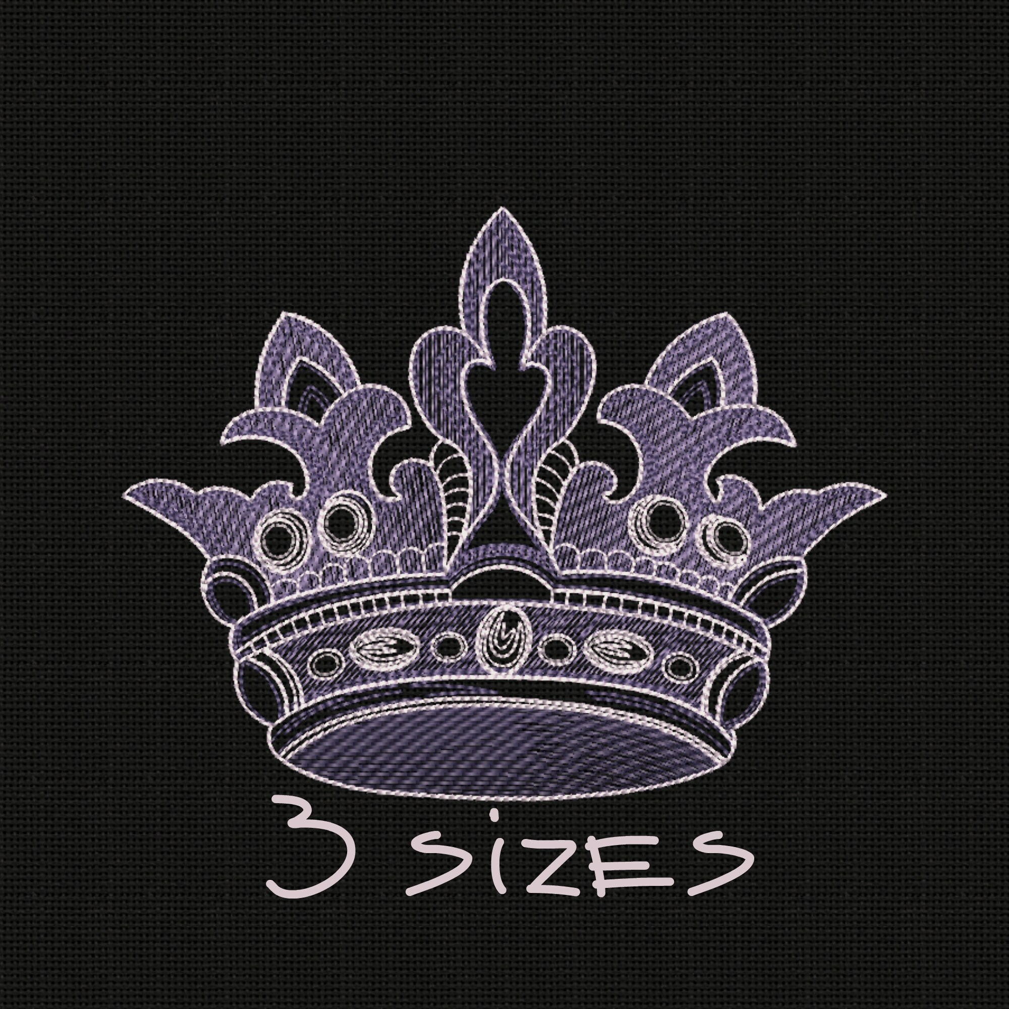 Embroidery Design Crown Embroidery Designs | Etsy