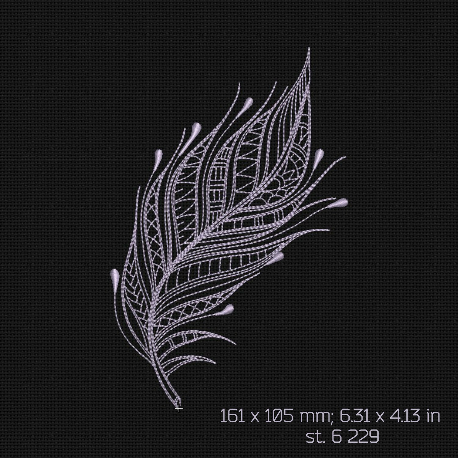 Embroidery Design Feather Embroidery Designs - Etsy