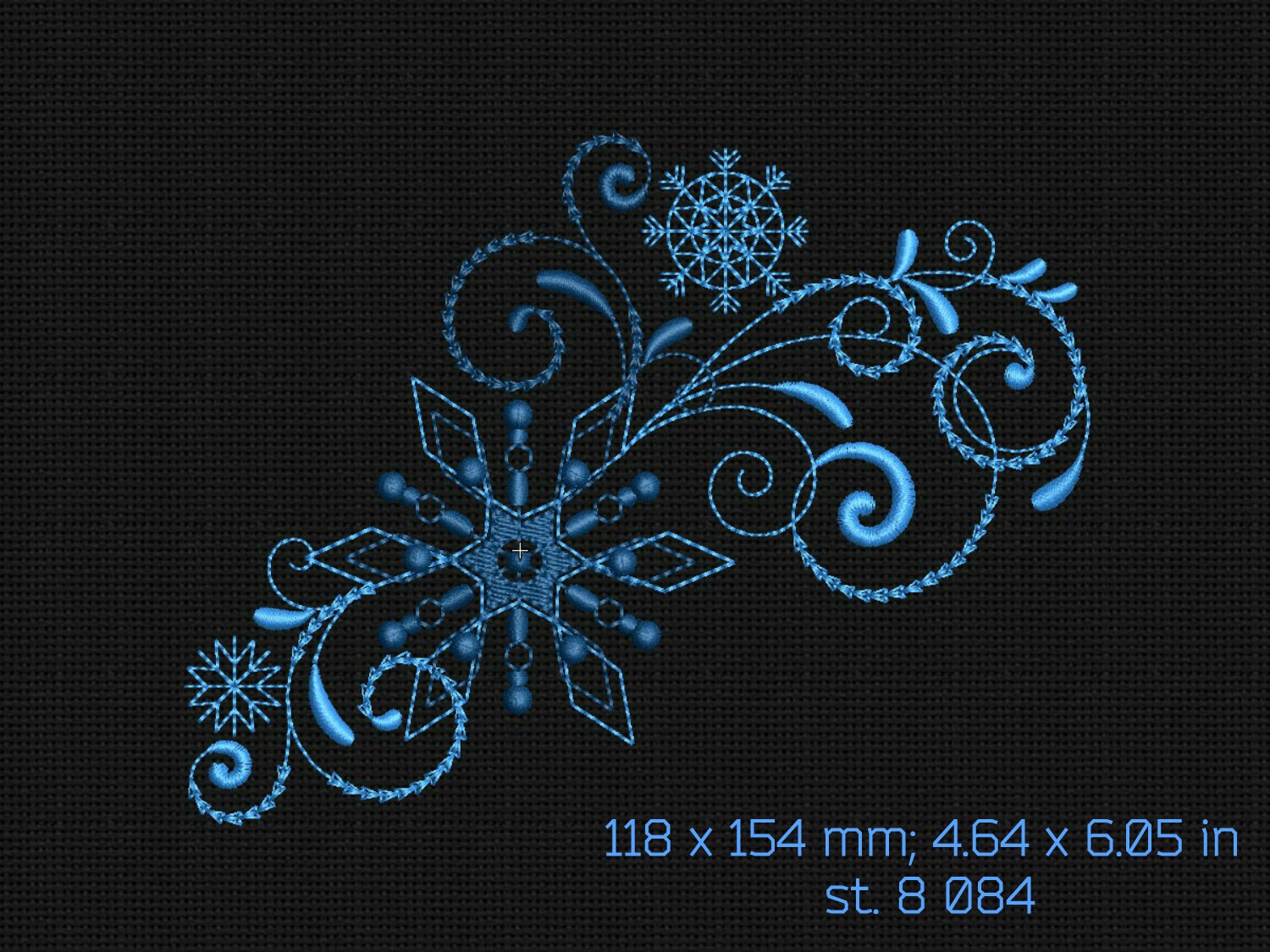 Embroidery Design Snowflake Embroidery Designs | Etsy