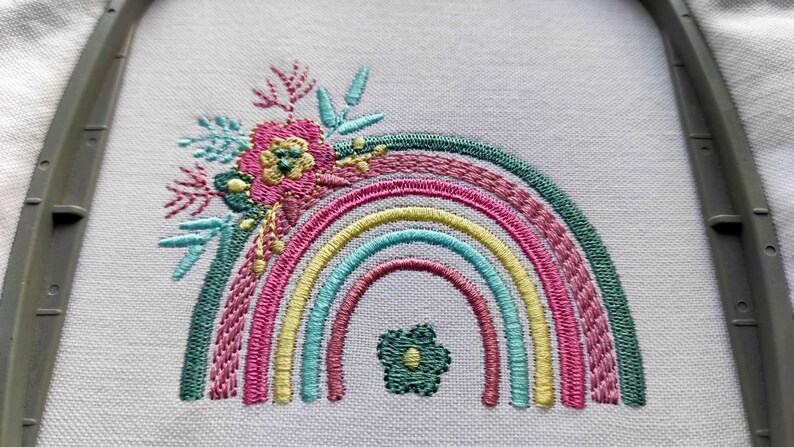 Embroidery Design Rainbow Embroidery Designs - Etsy