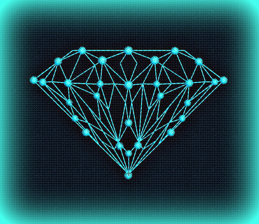 Embroidery Design Diamond, Embroidery Designs Diamonds - Etsy