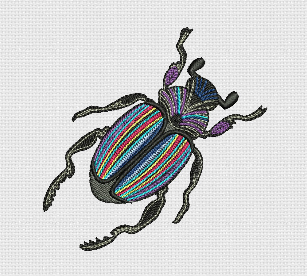 Beetle Embroidery Design Animals Embroidery Designs - Etsy