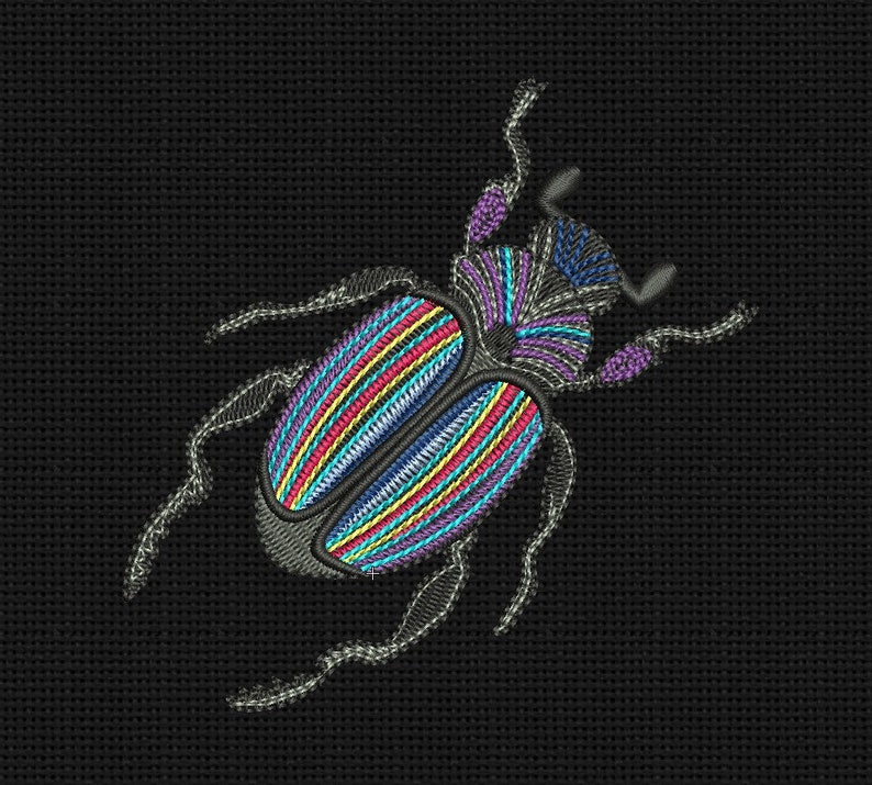 Beetle Embroidery Design Animals Embroidery Designs - Etsy