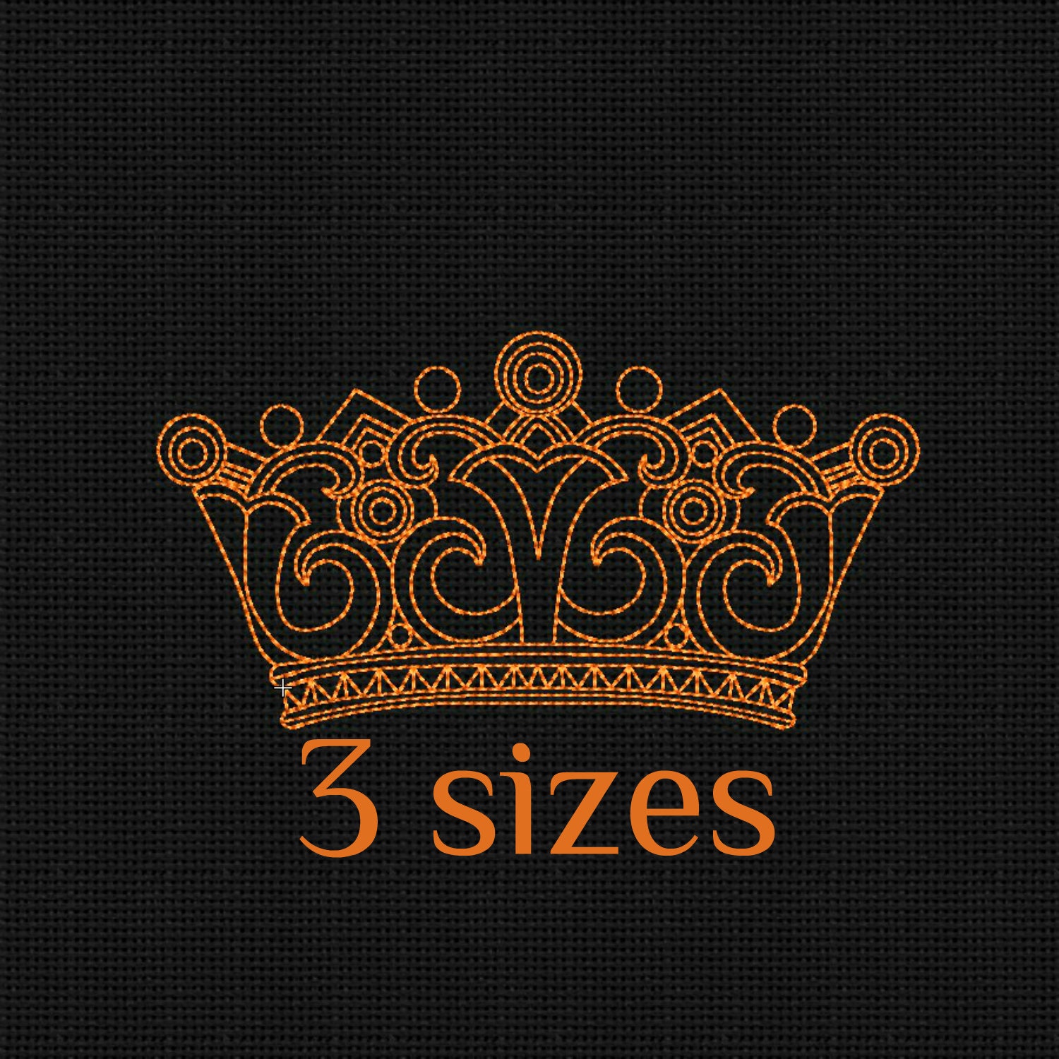Embroidery Design Crown Embroidery Designs | Etsy