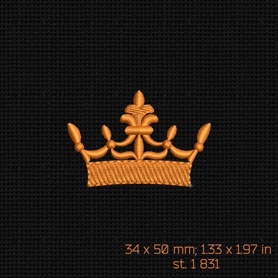 Embroidery Design Crown Embroidery Designs | Etsy