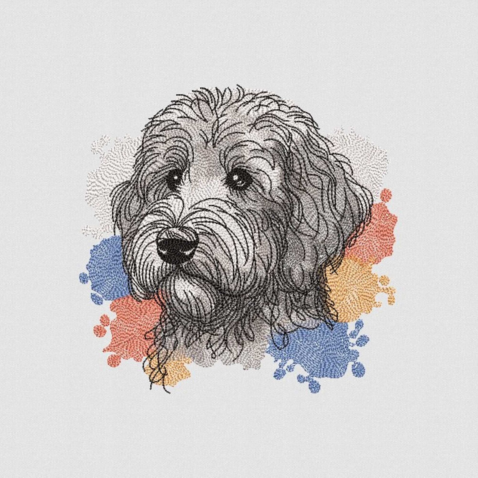 Embroidery Design Dog, Embroidery Designs Goldendoodle - Etsy