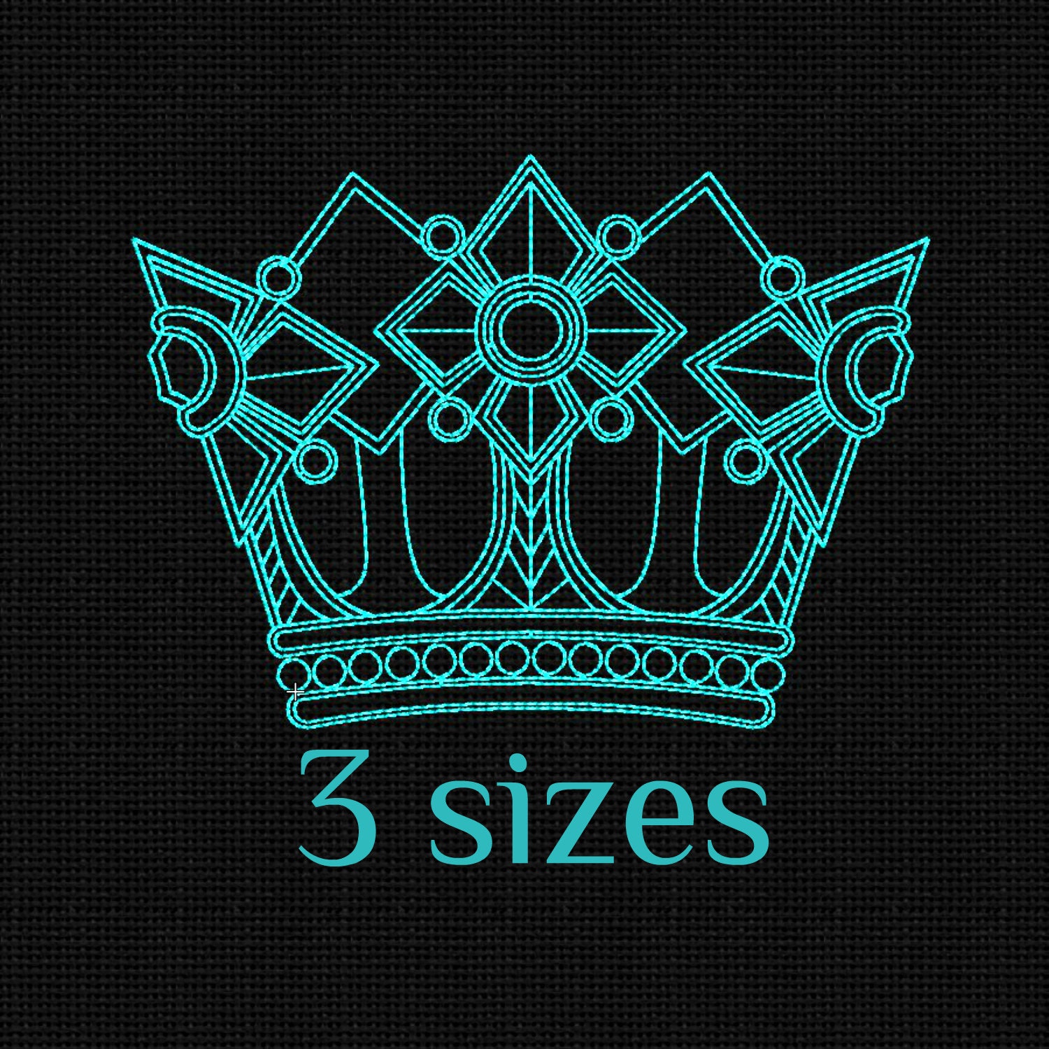 Embroidery Design Crown Embroidery Designs - Etsy