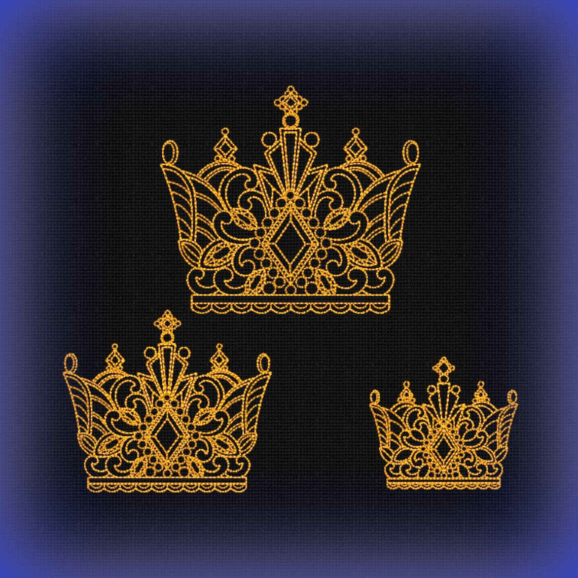 Embroidery Design Crown Embroidery Designs | Etsy