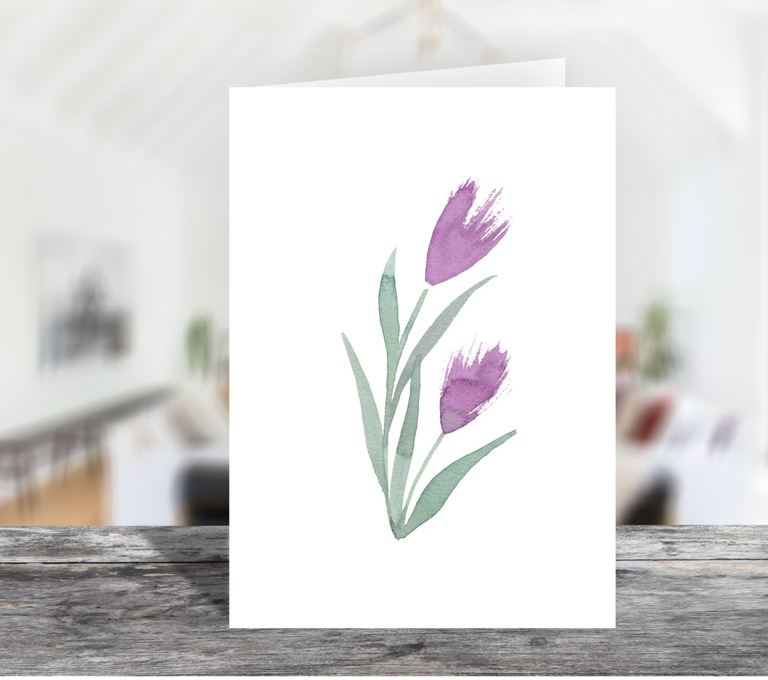 4x6 Printable Portrait Flat Note Card With Envelope 1379/printable ...