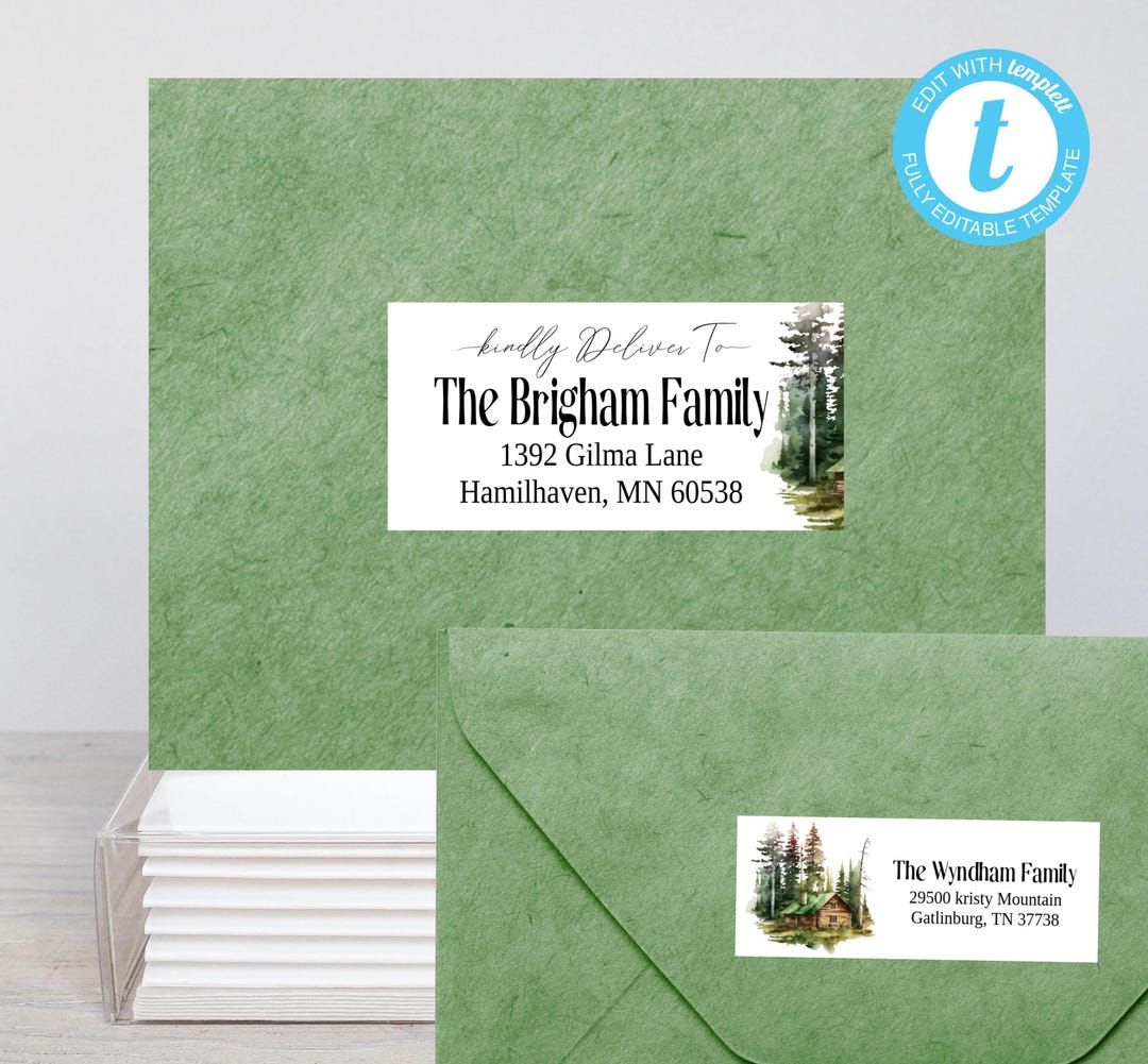 Printable Editable Address and Return Labels/avery Label 5263 & 8160 ...