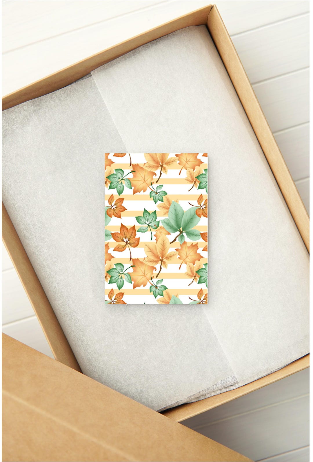 Autumn Leaves Note Cards With Printable Envelope (digital Download) - Etsy