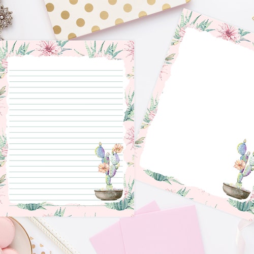 Cactus Printable Digital Paper 10 Pages Instant Download - Etsy