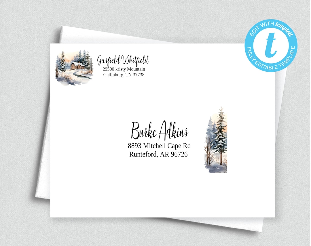 Printable Editable Address and Return Labels/avery Label 5263 & 8160 ...