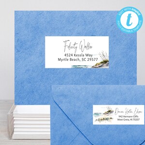 Printable Beach Address and Return Labels/avery Label 5263 & 8160 ...