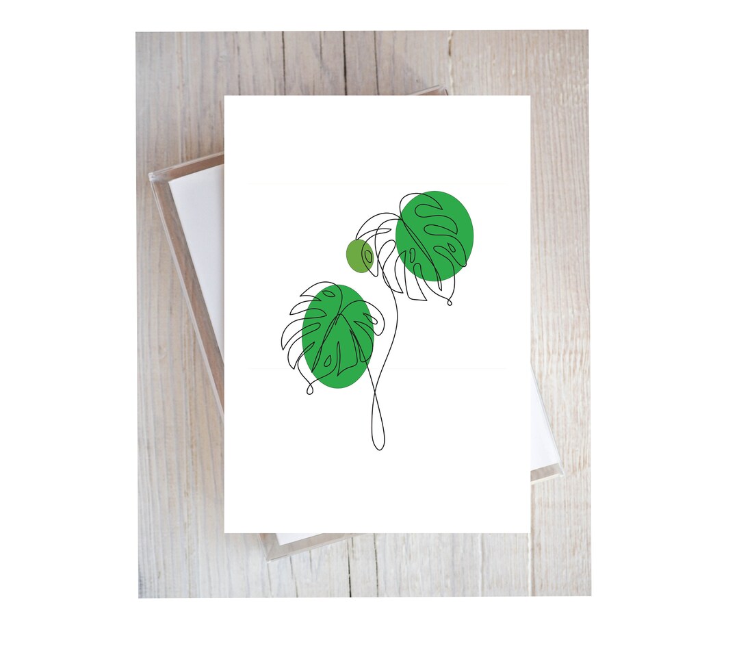 3.5x5.5 Printable Portrait Note Card & Landscape Tent Card Leaves 1412 ...