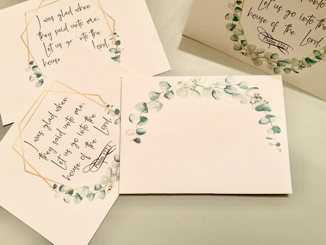 Printable 5x7 Flat Note Cards & Tent Card With Envelope 1603/instant ...