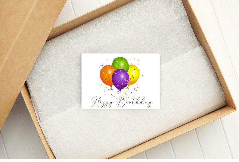 Happy Birthday Printable Note Card 1300/instant Download/diy | Etsy