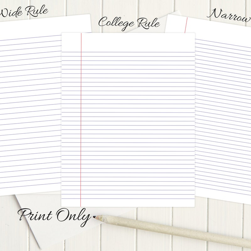 College Ruled Notebook - Etsy