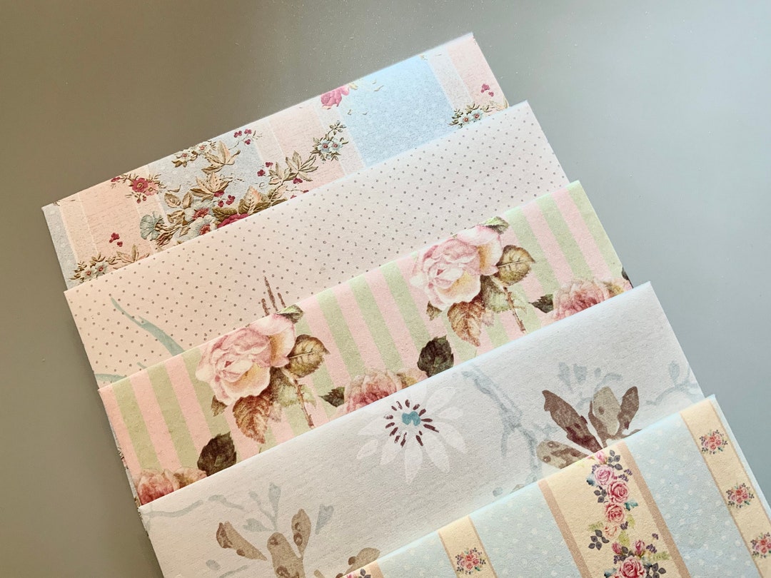 Set of 5 Treasure Florals Printable Envelopes A7/7.5x5.5/printable ...