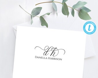 Personalized Printable Editable Flat Single Sided Note - Etsy
