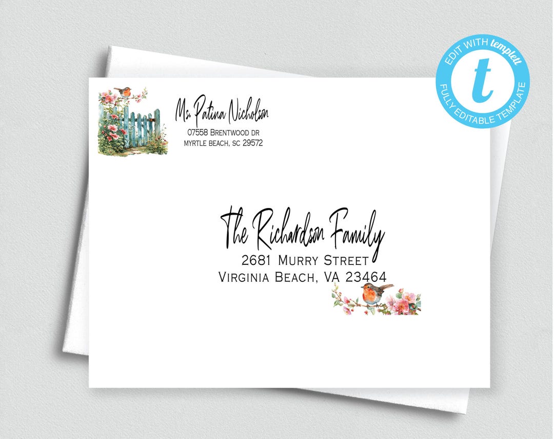 Printable Editable Address and Return Labels/avery Label 5263 & 8160 ...