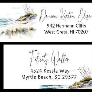 Printable Beach Address and Return Labels/avery Label 5263 & 8160 ...