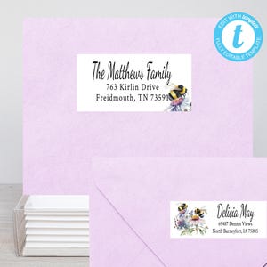 Honeybees Printable Address and Return Labels/avery Label 5263 & 8160 ...