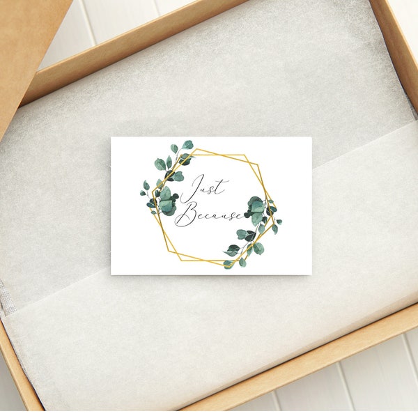 Just Because Card - Etsy