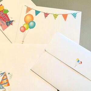 Set of 5 Printable Happy Birthday Envelopes 5x7/printable Envelope ...
