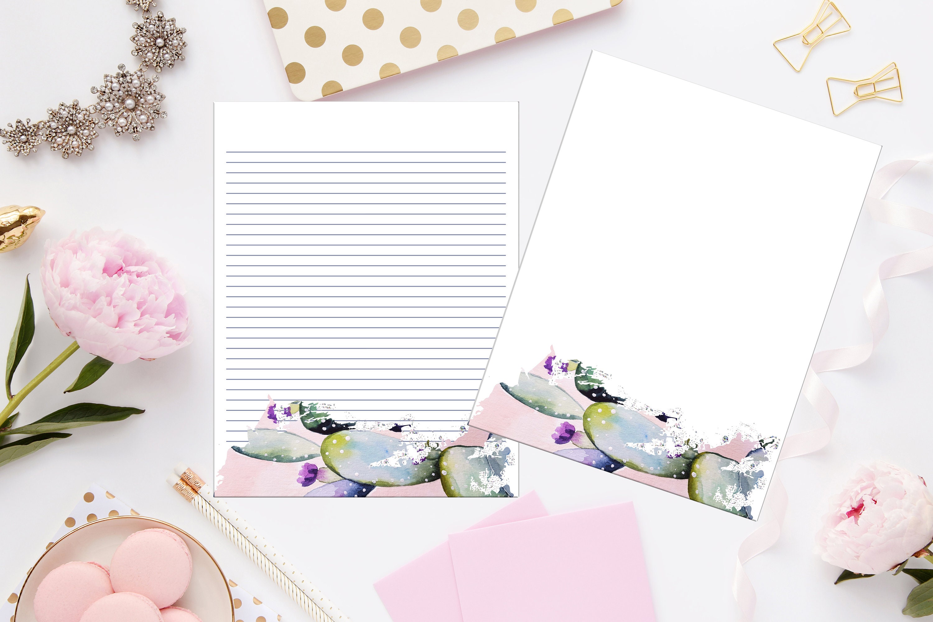 Lily Stationery Templates Printable