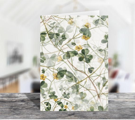 Botanical 4x6 Printable Portrait Flat Note Card & Tent Note - Etsy
