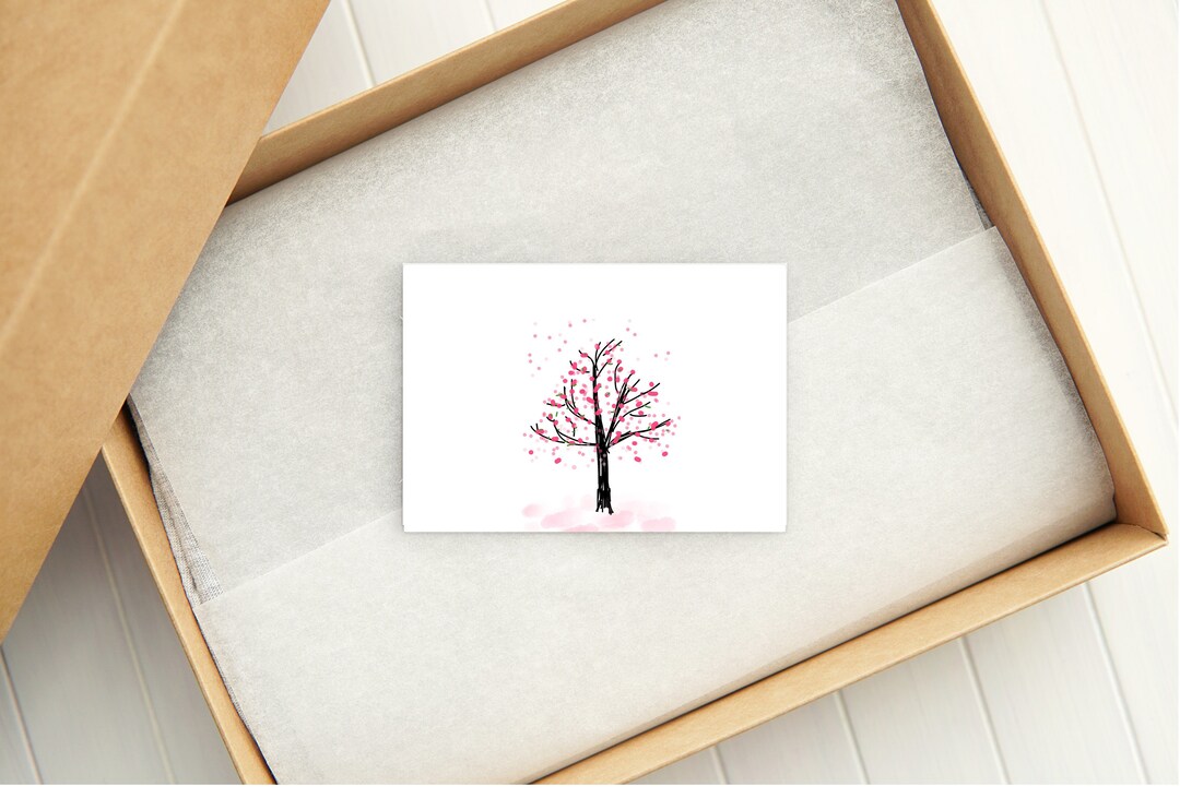 Blossom Tree Printable Flat Note Card 1270/instant Download/printable ...