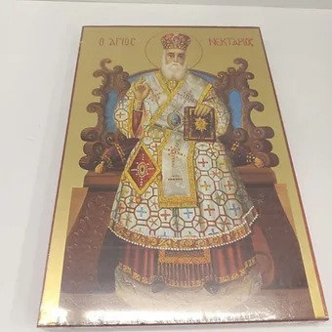 Icon of St. Nectarios of Aegina - Etsy