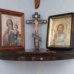 Crucifix (wall) Three Bar Cross With Reliquaries - Etsy