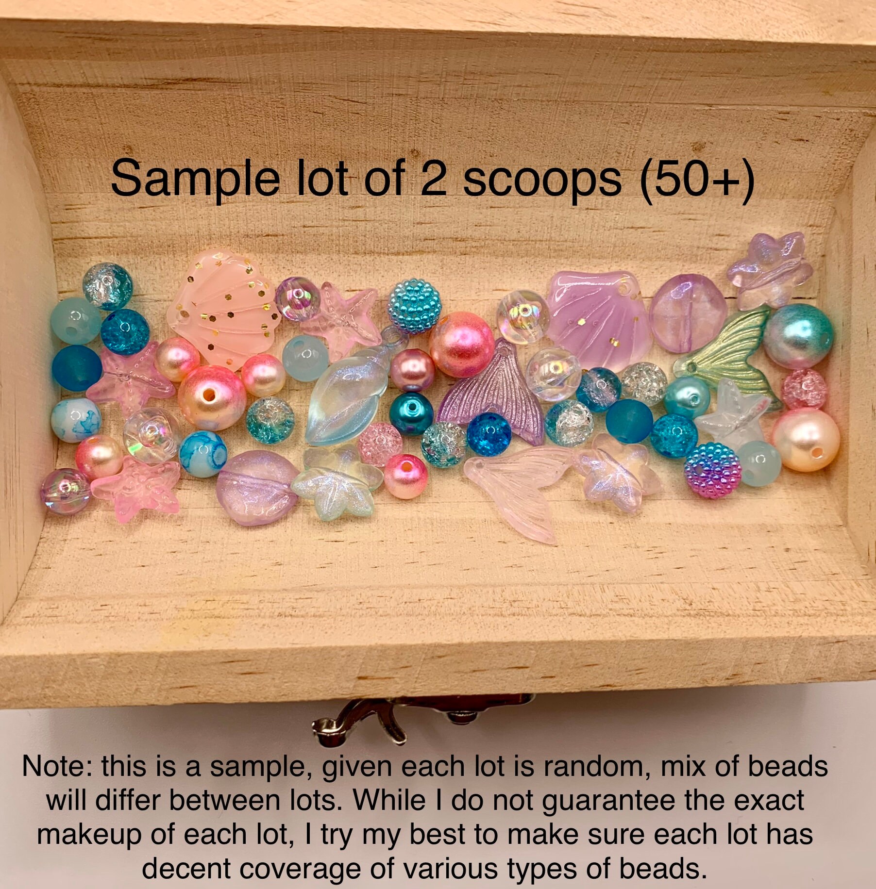 Mermaid Bead Mix Mermaid Beads Mermaid Bead Assortment Mixed Beads Bead ...