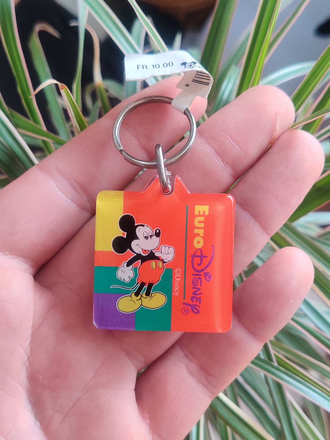 Mickey Mouse Euro Disneyland 1990's Keychain. - Etsy