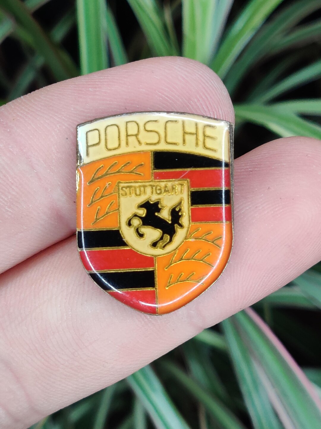 Porsche Emblem Vintage Enamel Lapel Pin Badge. - Etsy