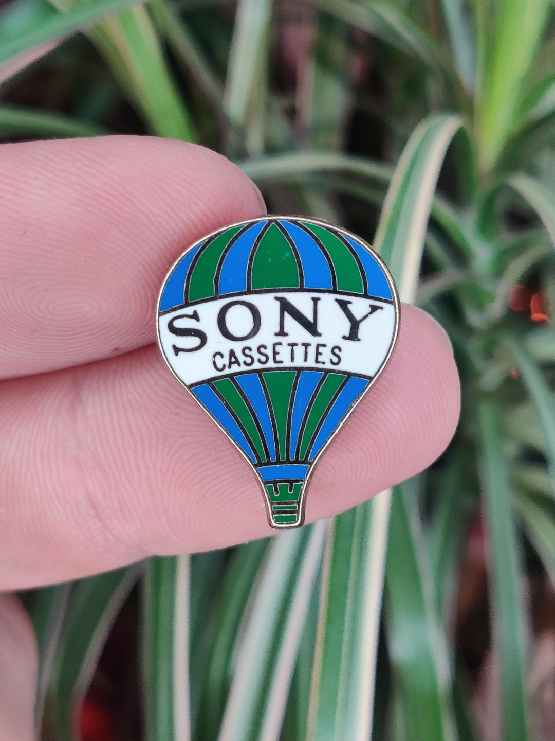 Sony Cassette Hot Air Balloon Vintage Enamel Lapel Pin Badge. - Etsy