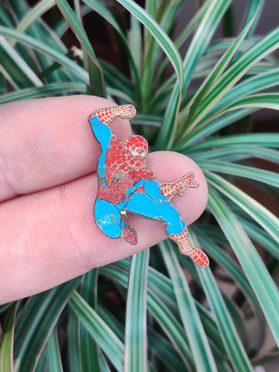 Spiderman Vintage Enamel Lapel Pin Badge. - Etsy