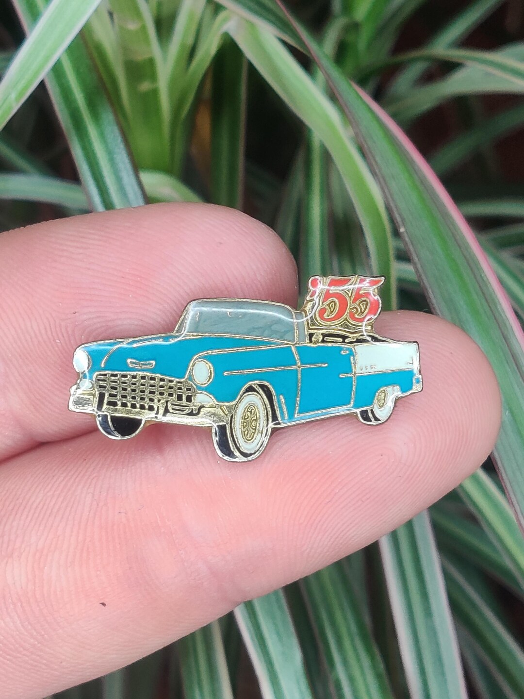 Chevrolet 55 Vintage Enamel Pin Badge. - Etsy