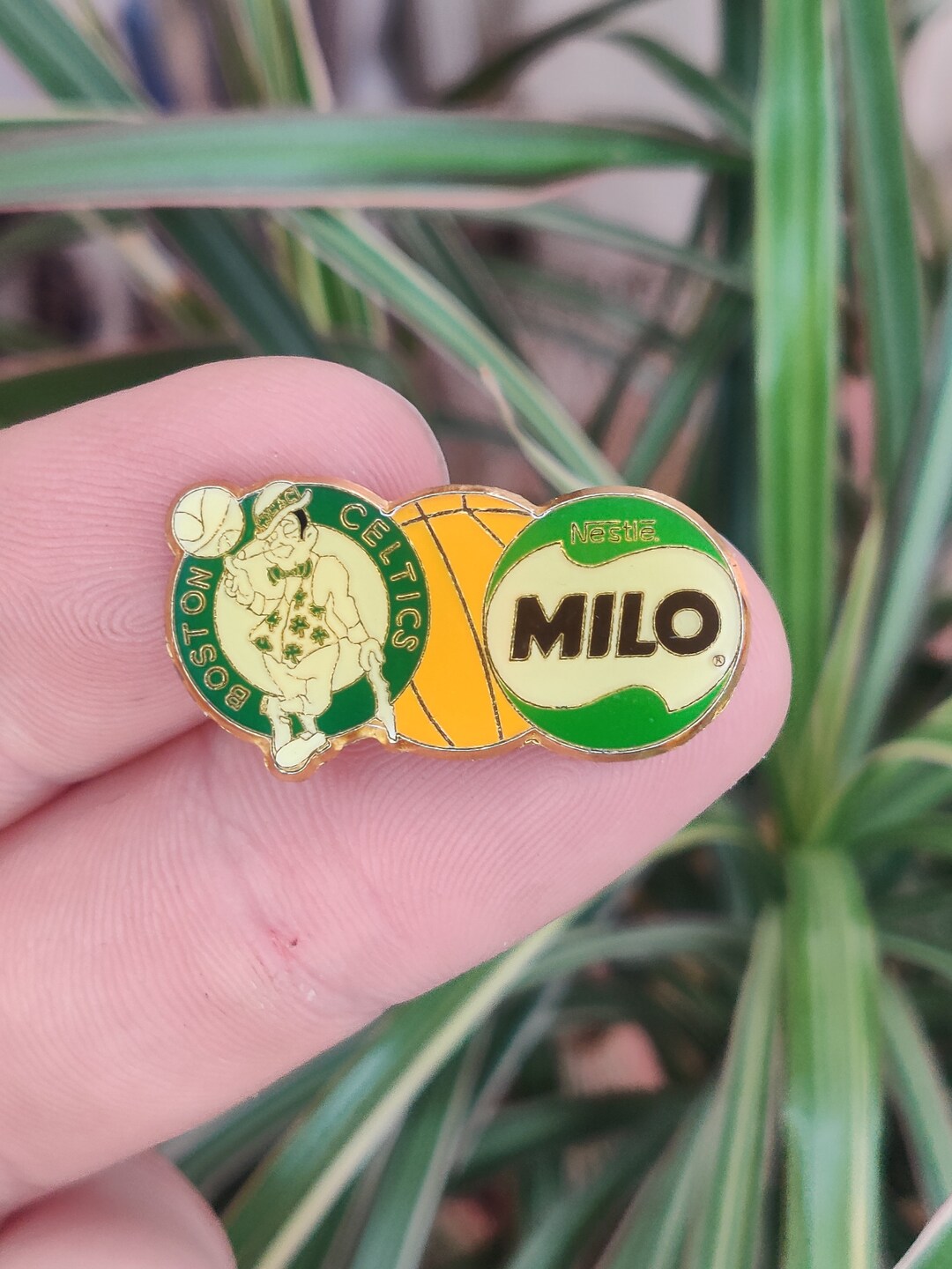 Boston Celtics NBA Basketball Enamel Lapel Pin Badge, Nestle Milo - Etsy