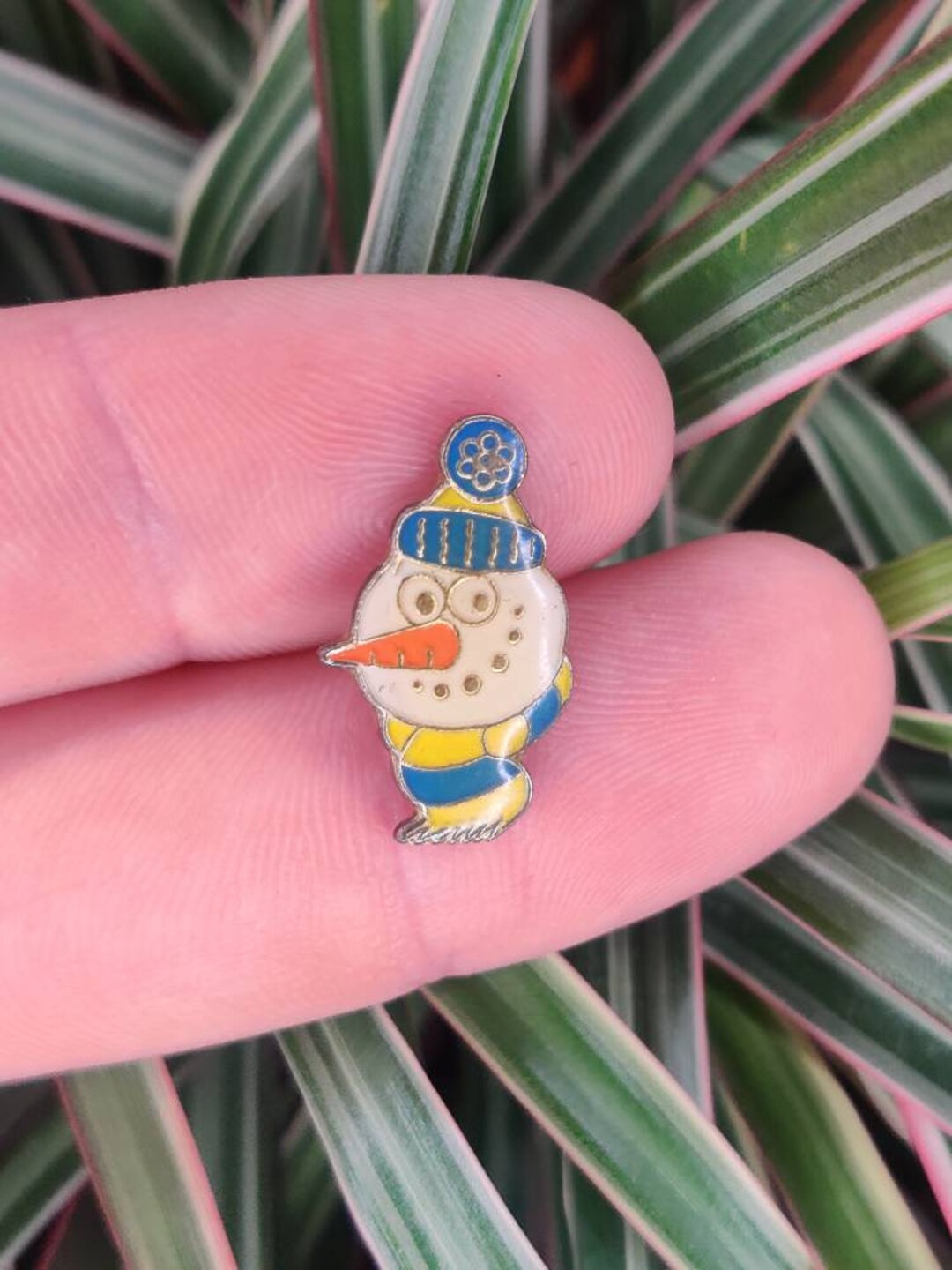 Snowman Christmas Vintage Enamel Lapel Pin Badge. - Etsy