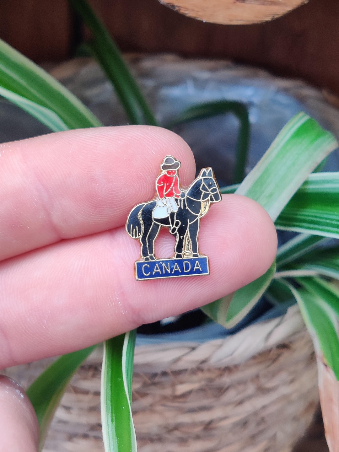 Royal Canadian Mounted Police Vintage Enamel Lapel Pin Badge. - Etsy